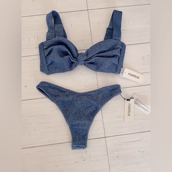 Montce | Swim | Montce Swim Bikini Set Sky Sparkle Hayden Top And Thong ...